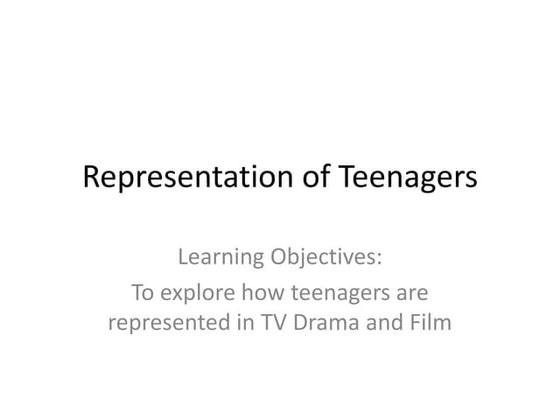 Teenagers stereotypes | PPTX