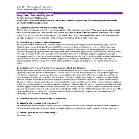 Representation of violence | PDF