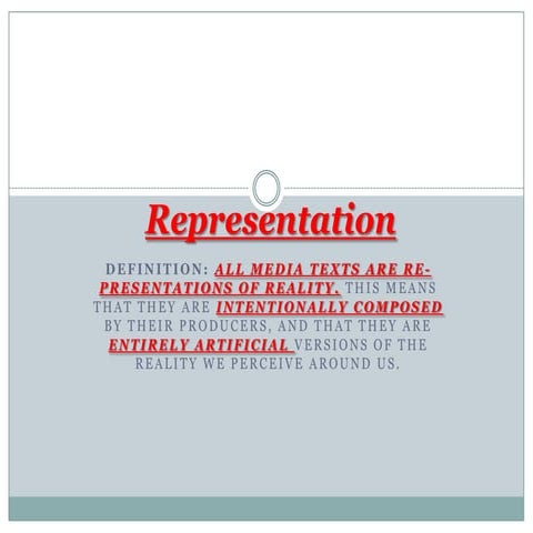 Representation presentation | PPTX