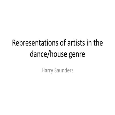 Gender Representation in Music Videos | PPTX