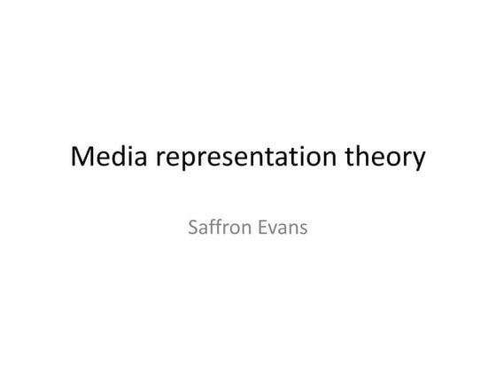 Representation theory | PPT