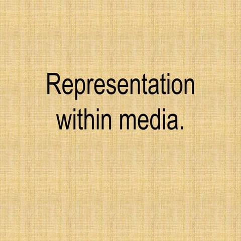 Representation within media | PPTX | Debated Sensitive Social Issues ...