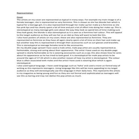 Representation word | DOCX