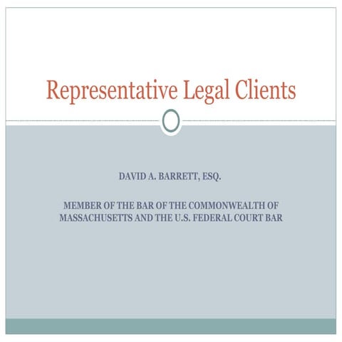 David Barrett, Attorney / legal marketing social media consultant