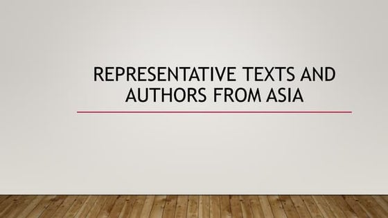 Representative Texts and Authors from North America.pptx | Books and ...