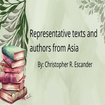 Representative Texts and Authors from Asia.pptx