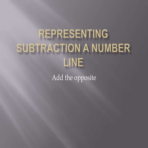 lesson plan on Addition & subtraction of integers | PPT
