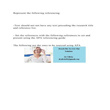 Represent the following referencing.-Text should not not h.docx