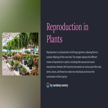 Reproduction in plants | PPTX