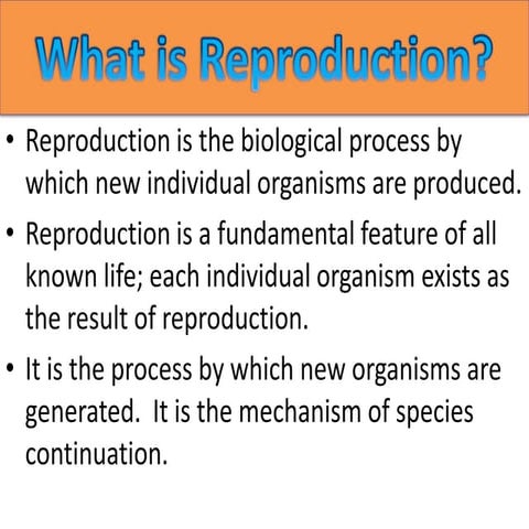 Reproduction in animals | PPTX