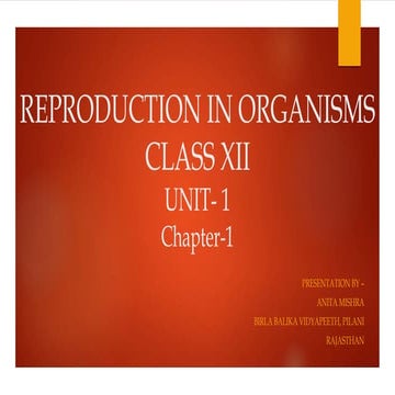 Reproduction in organisms | PPTX