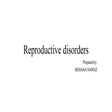 Reproductive disorders.pptxkkkkkkkkkkkkkkk | PPTX