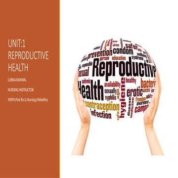 REPRODUCTIVE HEALTH PPT | PPTX