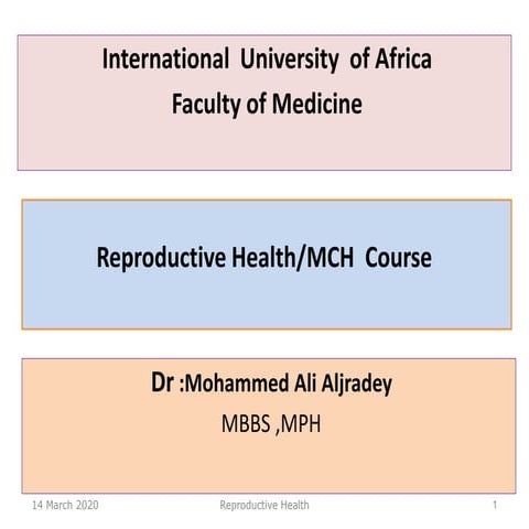 Reproductive health 2020 | PPT