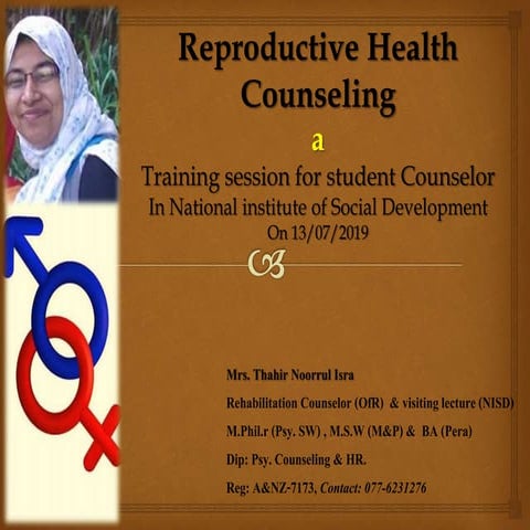 #Reproductive #Health Counseling | PPTX