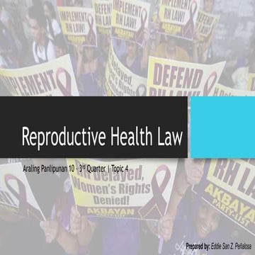 Reproductive health act and responsible parethood | PPTX
