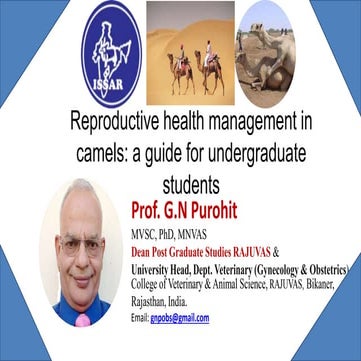 Reproductive health management for camels | PDF