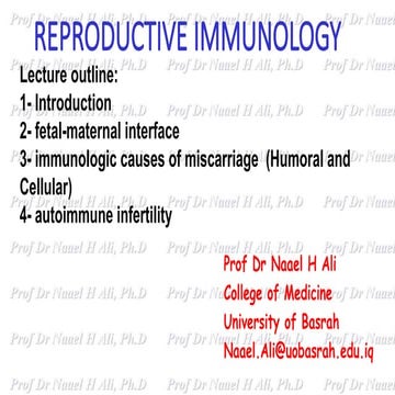 advance Reproductive immunology pptx 2025 | PPTX