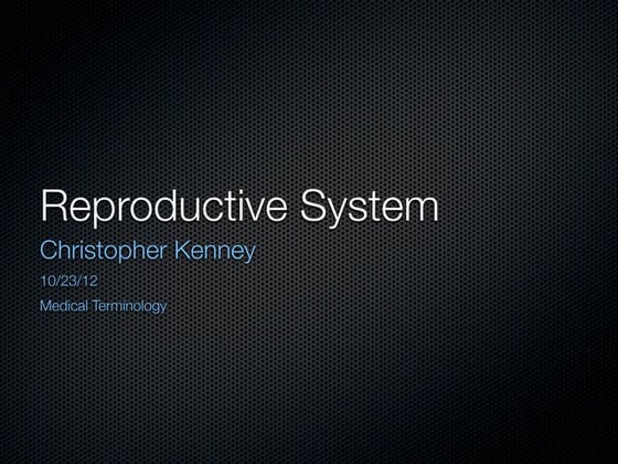 Natural Sciences Grade 9 Human reproduction | PPT