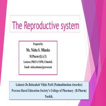 Reproductive system | PPTX | Infertility | Reproductive Health