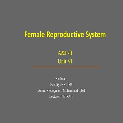 Reproductive System Female.ppt