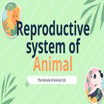 Reproductive System of Animals parts and fucntion ptx | PPTX ...
