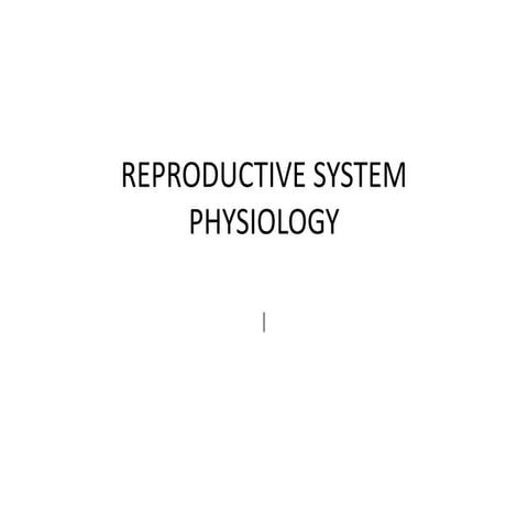 Male & female reproductive system | PPTX