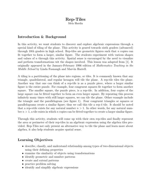 Rep tile samples | PPT