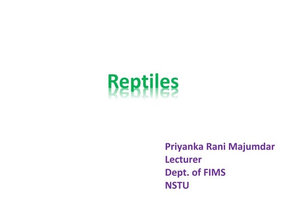 Classification of reptilia | PPT | Reptiles | Pets
