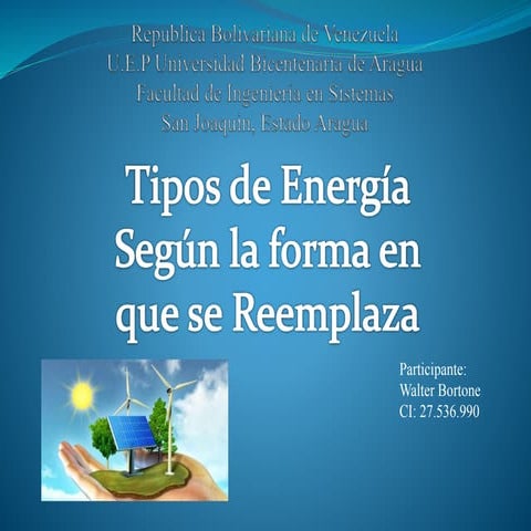 La transformacion de la energia | PPTX