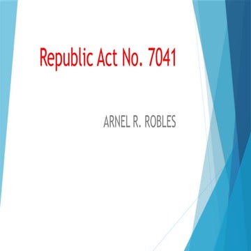 Republic Act No. powerpoint Presentation | PPTX