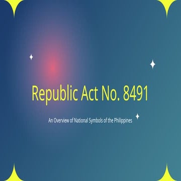 Carry out the provisions of R.A. 8491 "Flag and Heraldic Code of the ...