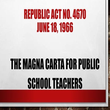 Republic act no 4670 | PPTX