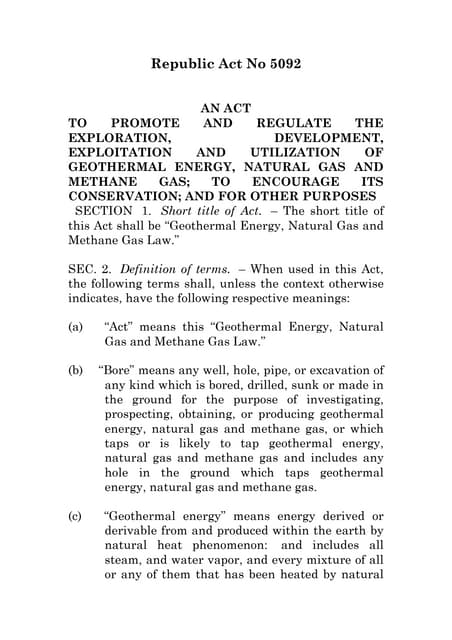 PD 1067 Philippine Water Code of the Philippines- DAO 2021-07 Easement ...