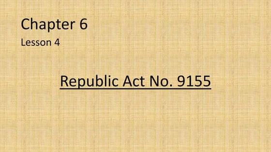 Republic Act No. 7722 | PPT