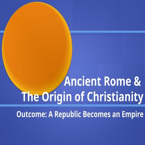 Republic becomes an Empire with Rome notes for students | PPTX