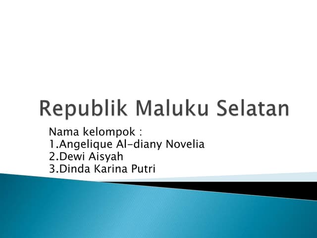 Republik maluku selatan (rms) | PPTX