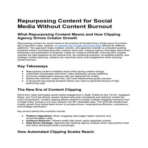 Repurposing Content for Social Media Without Content Burnout.docx