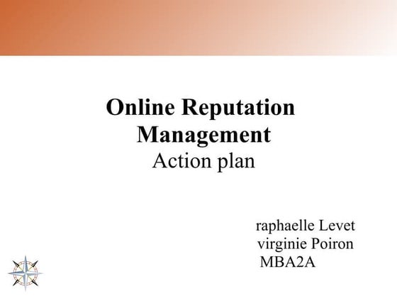 Reputation action plan | PPT