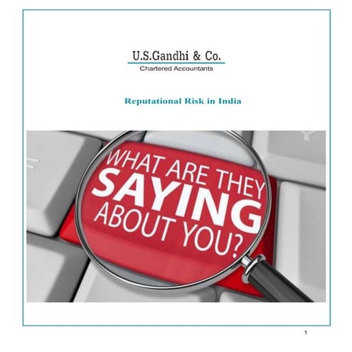 Reputational risk in india | PDF