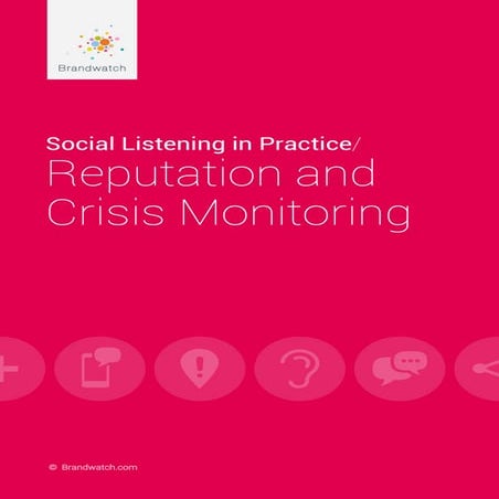 Social Listening in Practice: Reputation & Crisis Monitoring | PDF