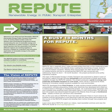 Renewable Energy and public transport Newsletter 3 | PDF