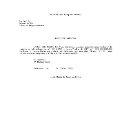 Requerimento | PDF