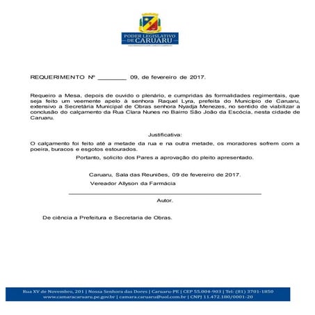 Requerimento nº 11. | DOCX