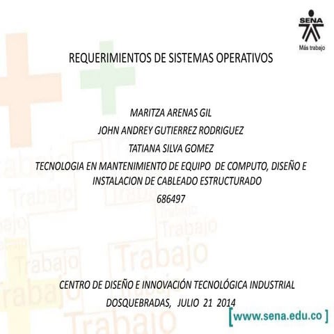 Requerimientos de sistemas operativos | PPTX | Computing | Technology & Computing