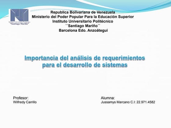 Análisis de requerimientos | PPT