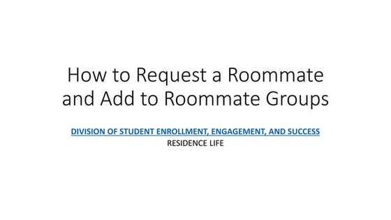 How to Complete a Housing Application | PPT