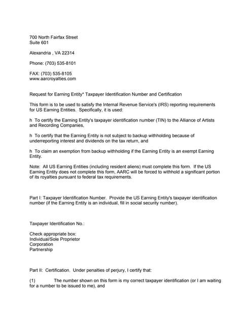 EIN Assignment Letter | PDF