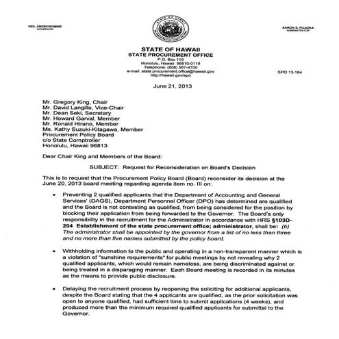 Request for reconsideration 06 24-13 | PDF