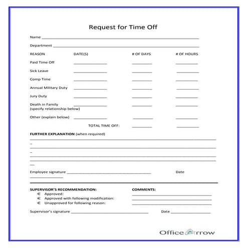 Request for time off | DOC